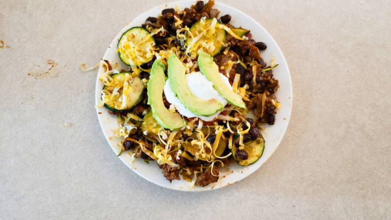 15 Minute Keto Spanish Zucchini Skillet - Janet's delicious low carb ...